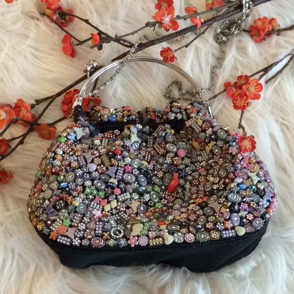 Bags | Very Gorgeous Beaded Evening Small Purse | Poshmark